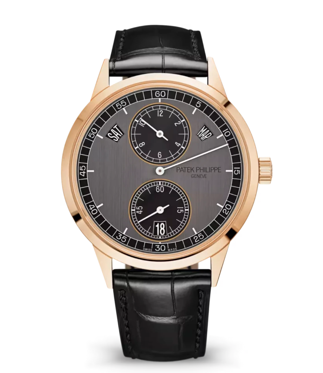 Patek Philippe Complications Rose gold and Two-tone graphite, ebony ...